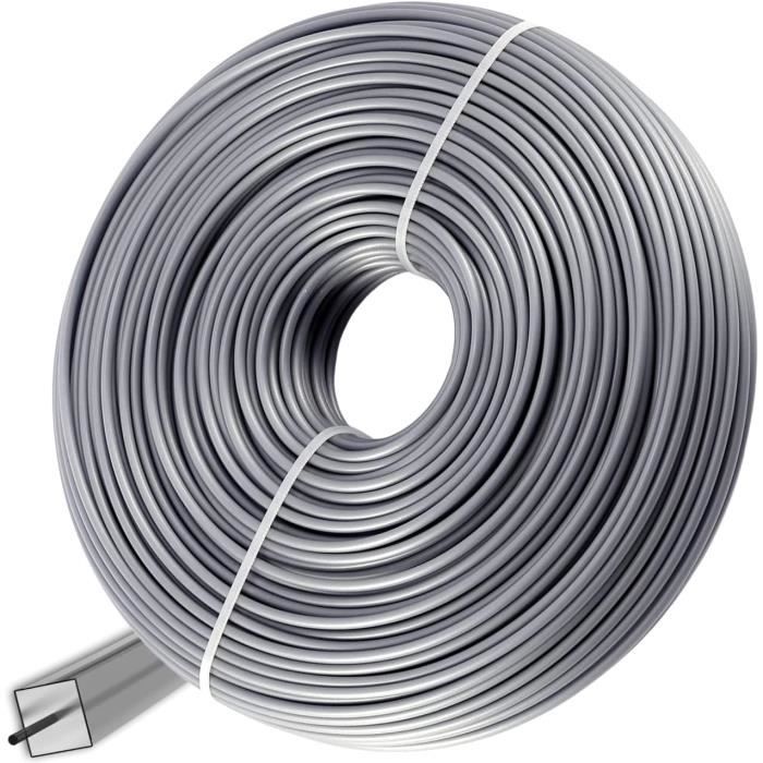 Fil De Tonte Fil De Coupe Renforcé 2,7 Mm X 15 M Fil De Coupe Gazon ...