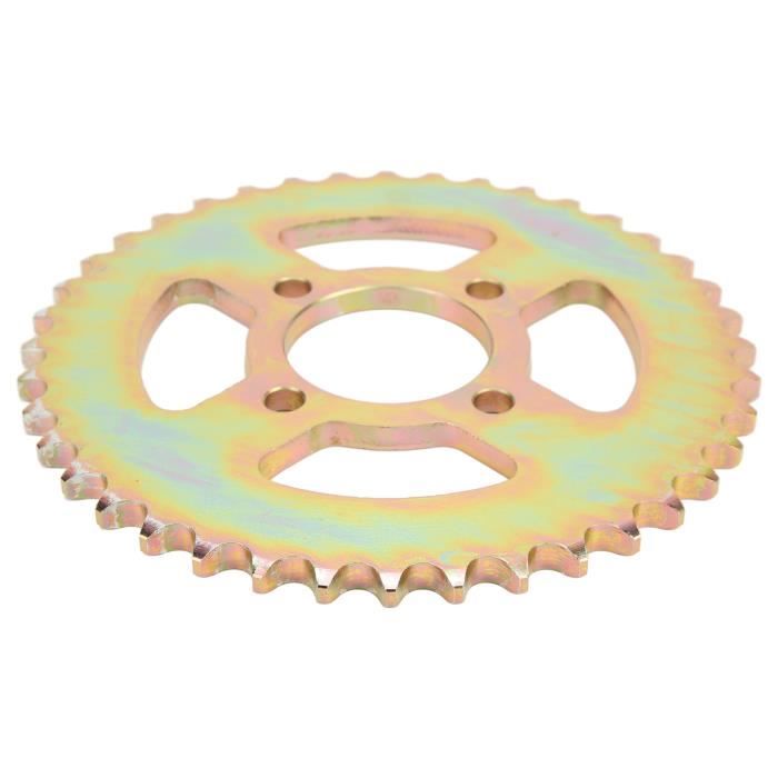 Dilwe Pignon 40T Pignon de chaîne à 40 dents avant arrière en acier au carbone 4 trous 58mm ...