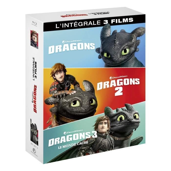 Coffret Blu-Ray - DreamWorks Animation SKG - INTÉGRALE DRAGONS - 1080p ...
