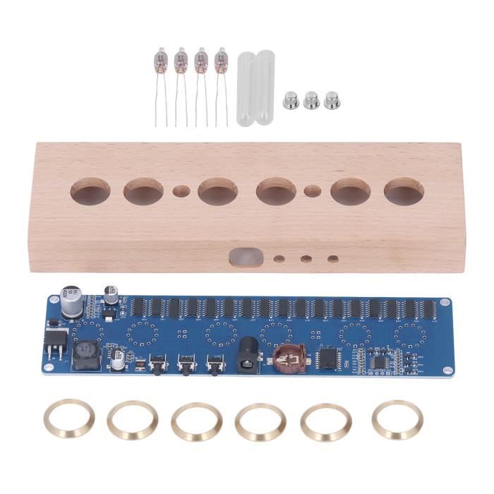 HURRISE Nixie Tube Clock Board Nixie Tube Clock DIY Kit Multi Color 12 ...