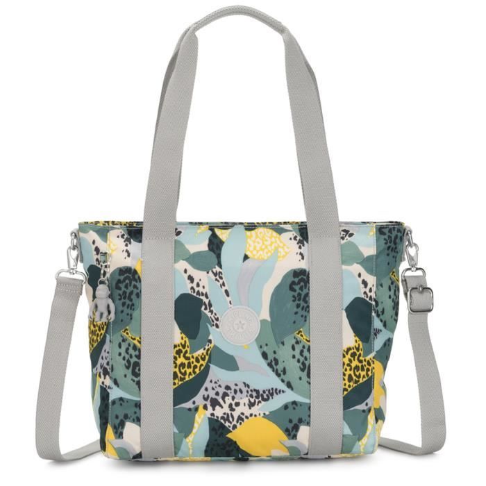 Kipling Basic Print Asseni Tote S Urban Jungle [94823] Gris, Vert ...