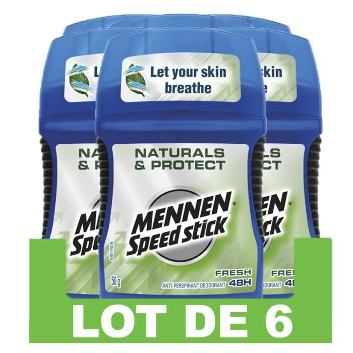 Mennen Speed Stick Fresh Deodorant Antiperspirant Stick Lot de 6 x 50 g ...