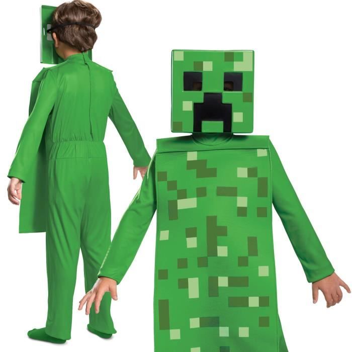 Minecraft Carnival Costume Creeper 137-149 cm 10-12 ans - Cdiscount ...