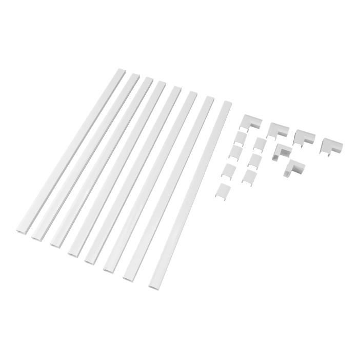 Cache-câbles - PWSHYMI - Kit de gestion des câbles - 15,75x0,59x0,35 in ...