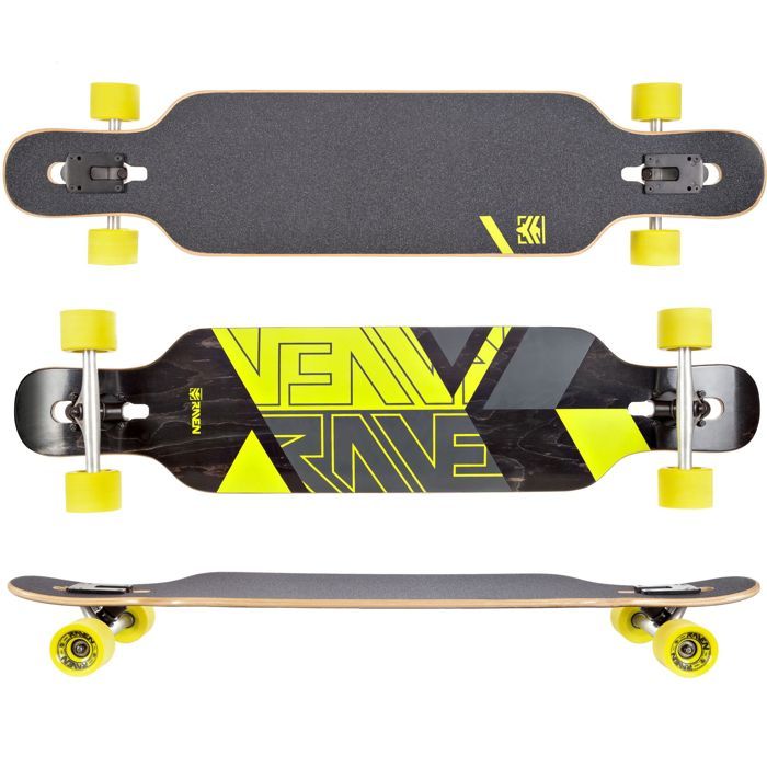 Longboard - RAVEN - TOREX - Jaune - Glisse urbaine - Loisir - Achat ...