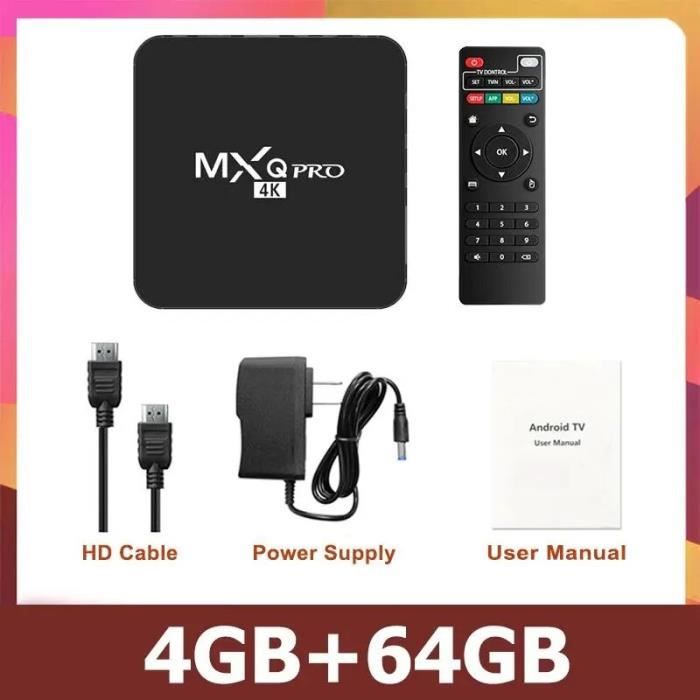 Boîtier Smart TV - RNCYN - MXQ PRO - Android 11 - 8 Go RAM - 128 Go Stockage - 4K 60FPS ...