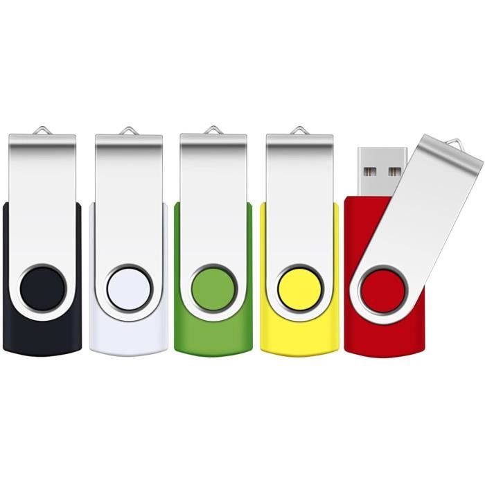 4Go Clé Usb Lot De 5 Memory Stick Clé Usb Multicolore Mémoire Memory ...
