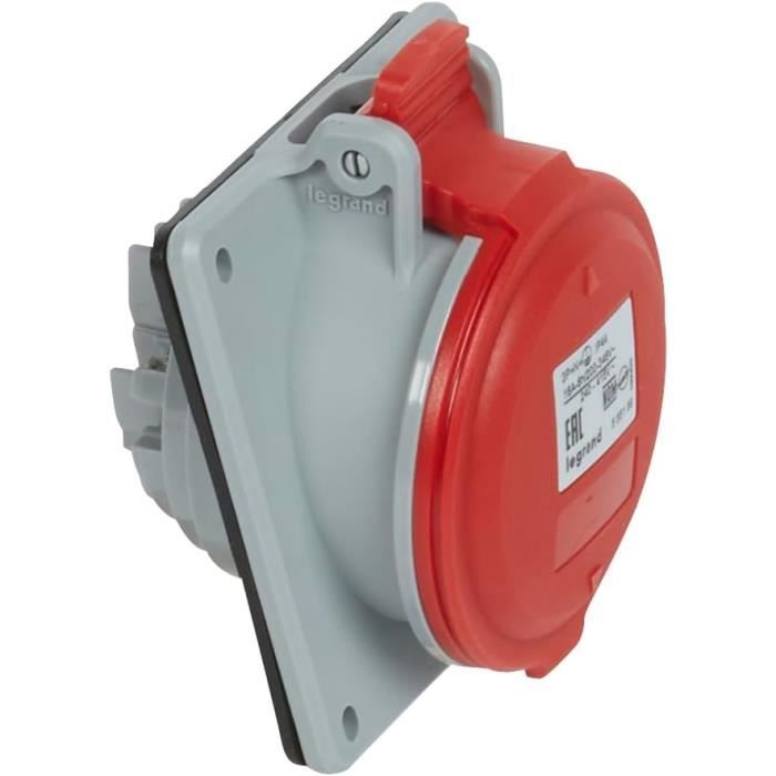 555189 Prise À Entraxes Unifiés Fixe P17 Ip44 16A, 380V~ À 415V~, 3P+N ...