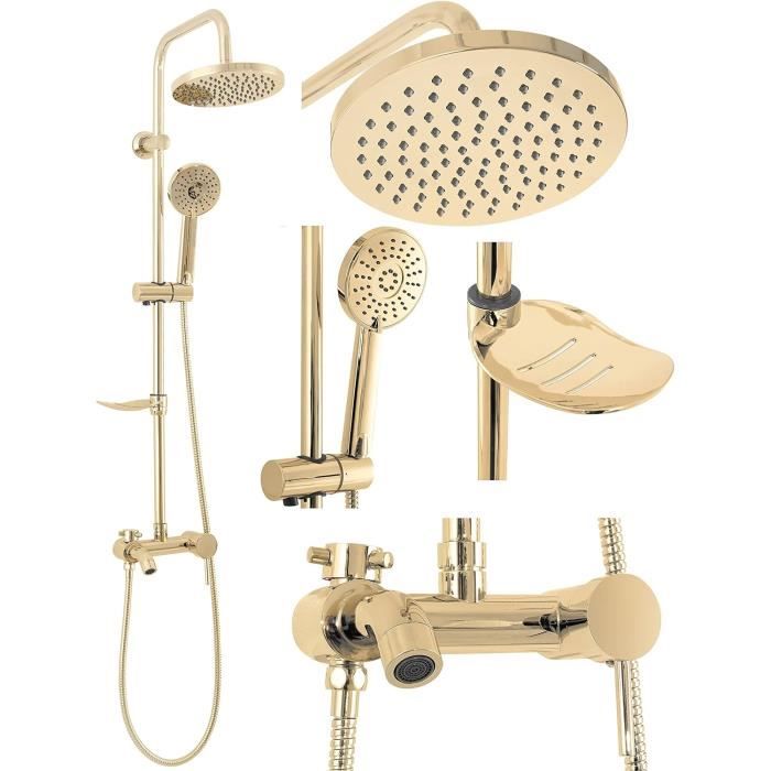 Rea Colonne de Douche LUIS GOLD SET de SALLE de BAIN Système de Douche ...