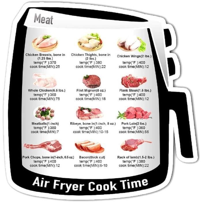 Feuilles De Triche Magnétiques Pour Friteuse À Air Chaud Temps De ...