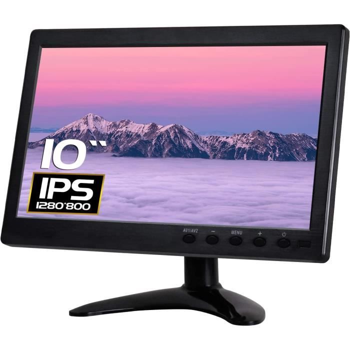 10.1 Pouces Ips Cctv Moniteur, ¨¦Cran Couleur Hd 1280 * 800, Moniteur De Surveillance Vid¨¦O Et ...