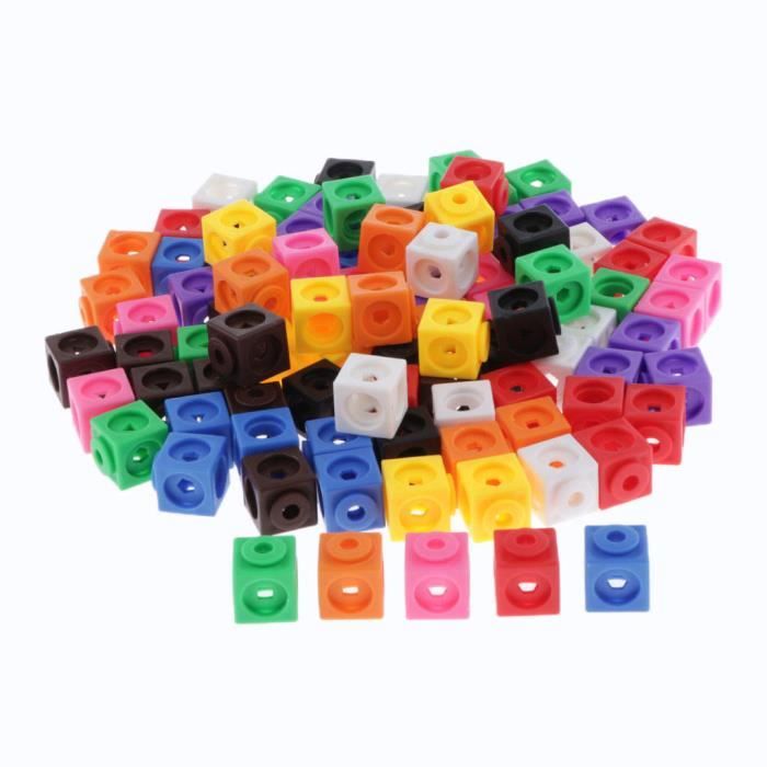 100 pcs Blocs de Construction Cube Mathlink Jouet Educatif de ...