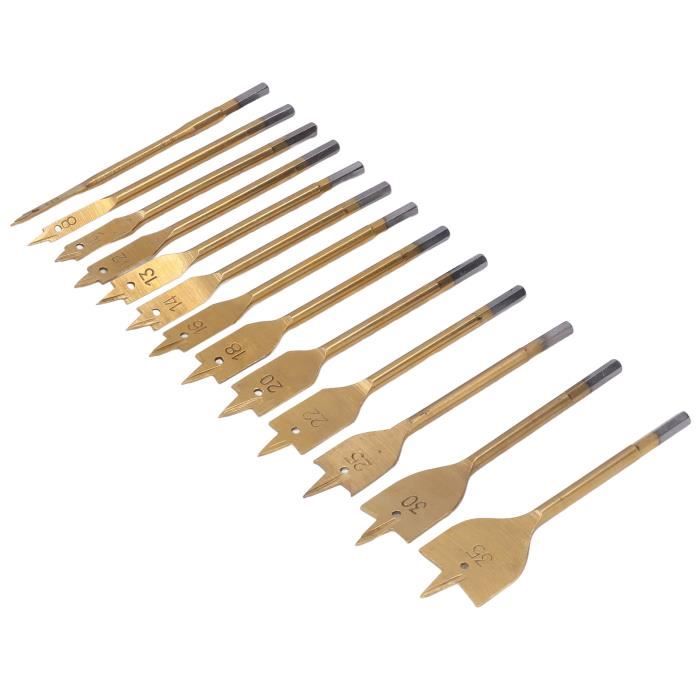 VBESTLIFE foret plat en acier à haute teneur en carbone 13 pièces foret ...