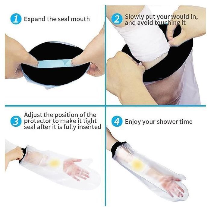 Protection Platre etanche pour Bras Adulte Protège etanche pour Platre ...