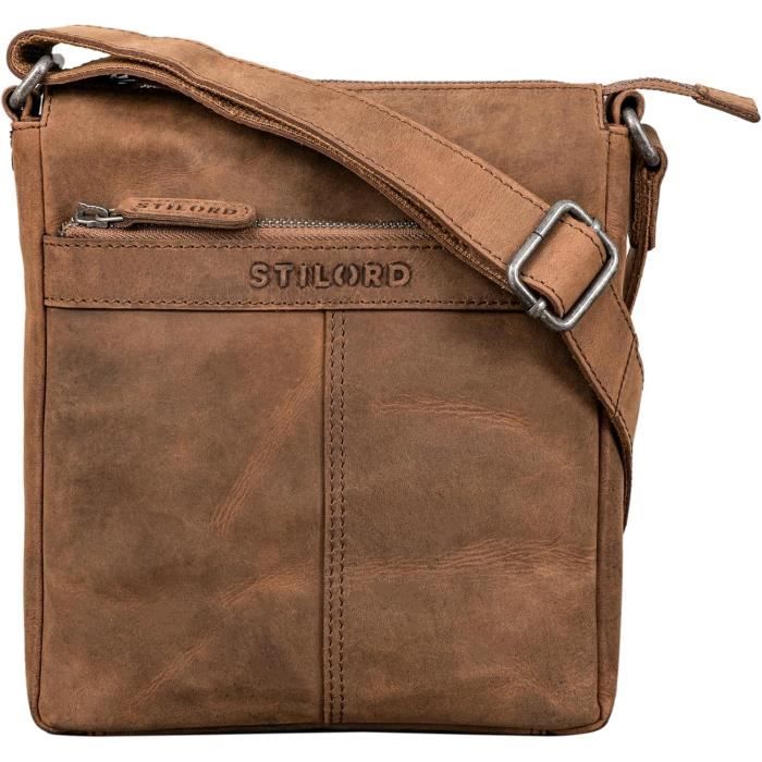 'Aspen' Sacoche Homme Bandoulière Cuir Vintage Petit Sac Message ...