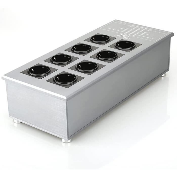 Viborg Filtre Réseau Hi-fi Ve-80 Multiprise 8 Prises 3300 W Protection ...