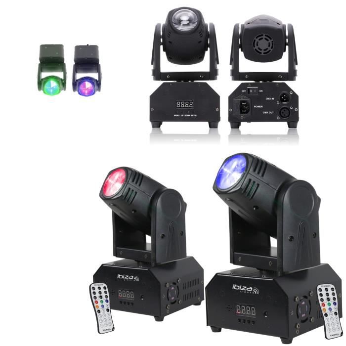 Pack Pied Lumière DJ BOOST-LIGHT70 Projecteur Par - 2 Lyres DMX Beam ...