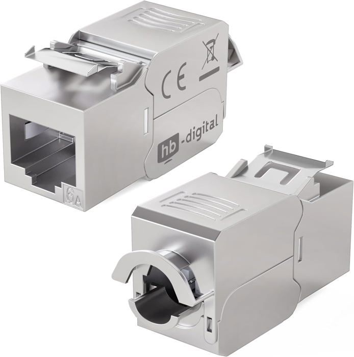 4x CAT 6A Keystone Module Jack Certifié GHMT 500 MHz 10Gbits optimal ...