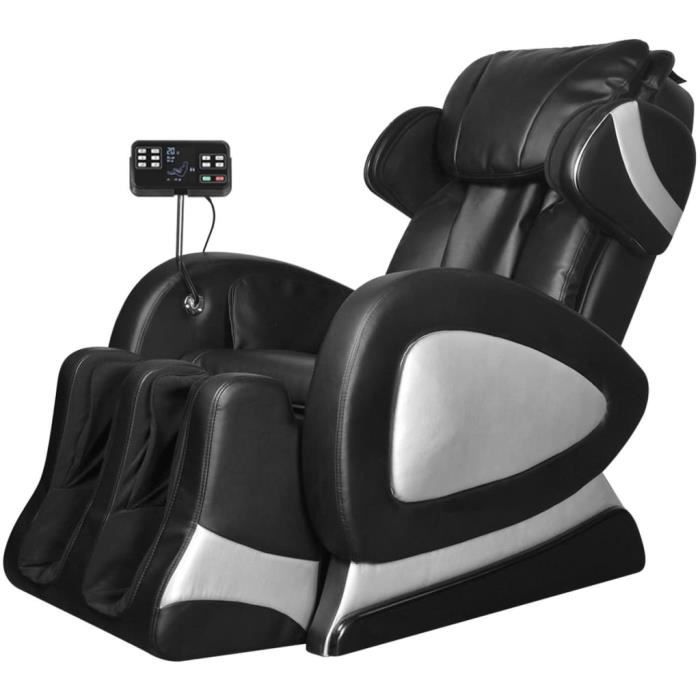 ABB Fauteuil de massage avec écran Noir Similicuir - Qqmora - AIR75262 ...