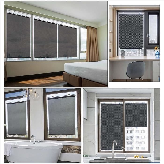 Pare Soleil Rouleau Occultant ,Ventouse Stores Rideaux pour Salon ...