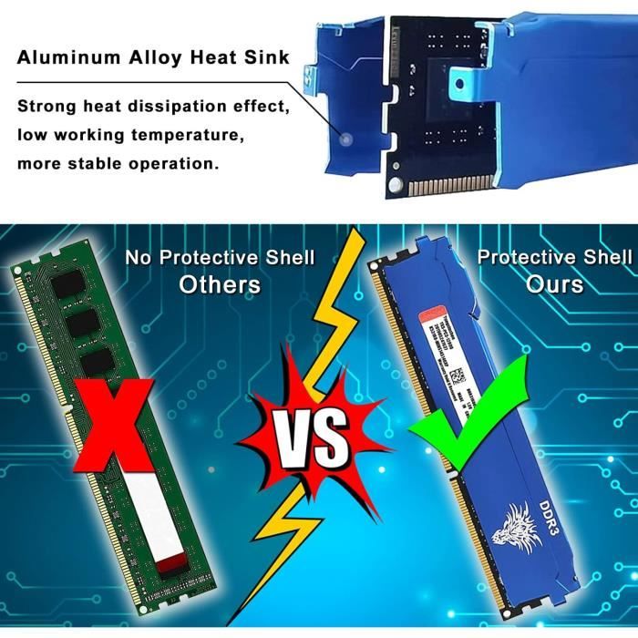 Ram Ddr3 16Go(2X8Go)1866Mhz Pc3-14900 Udimm Cl13 Non-Ecc Unbuffered 1 ...