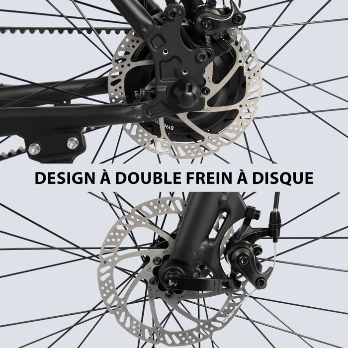 VANKEL U9 – Vélo électrique 28 pouces – Moteur arrière 250W – Batterie ...