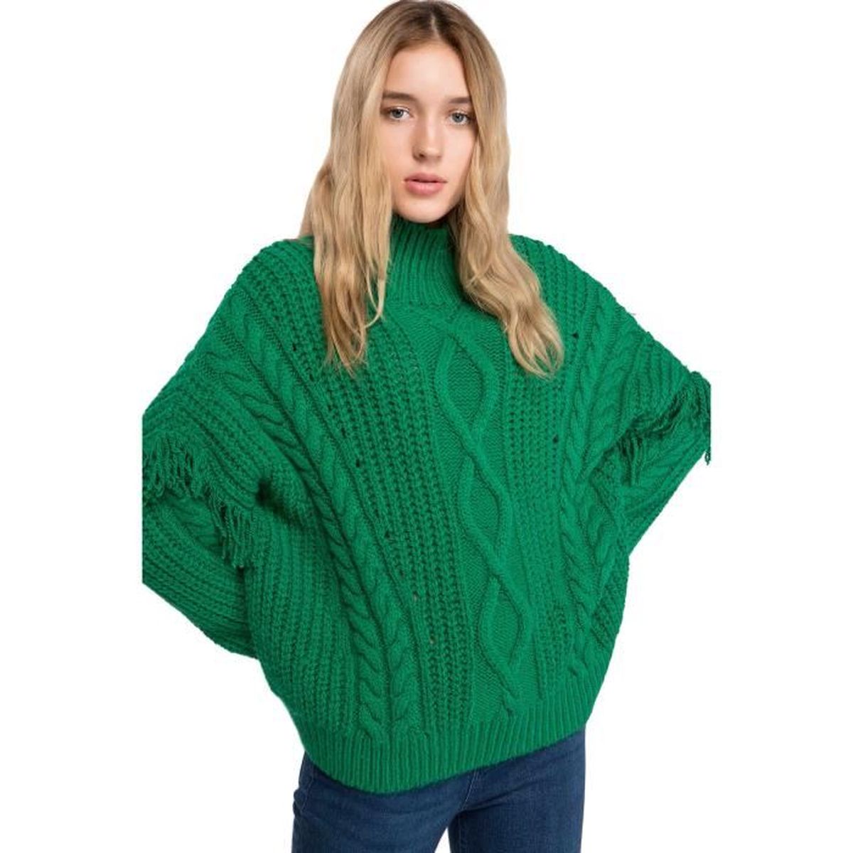 DeFacto Pull Femme large - verte Vert - Cdiscount Prêt-à-Porter