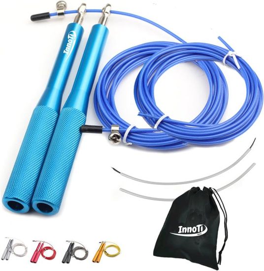 Corde à Sauter Crossfit - Avec ou Sans Ballast - Fitness Jump Rope à ...