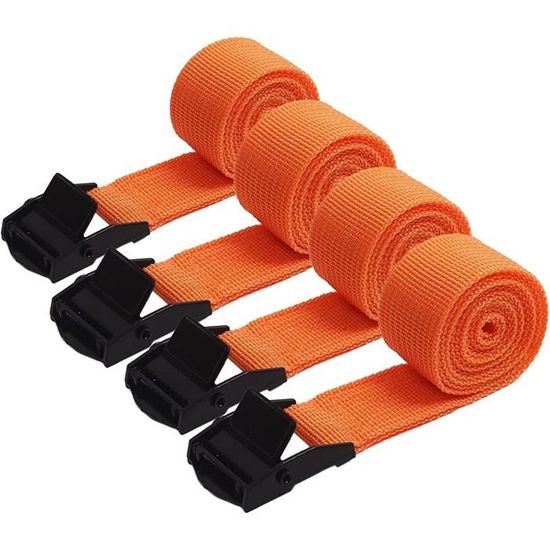 Sangles d'arrimage - Non spécifié - Lot de 4 - 100 kg - Boucle de ...