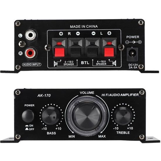 Amplificateur Audio HIFI - MARQUE - Modèle - 2x20W - Numérique - Classe ...