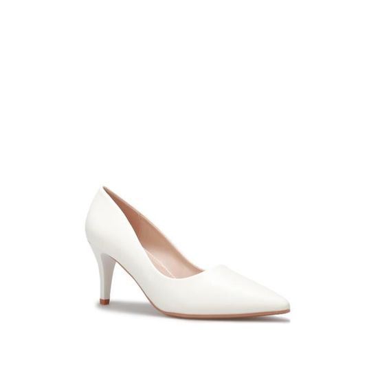 Escarpins Femme - Blanc - Talon Fin - Tige Basse - Achat / Vente ...