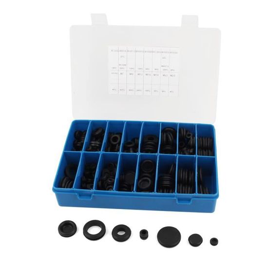 250pcs Manchon caoutchouc assortiment fil câblage kit joint bobine ...