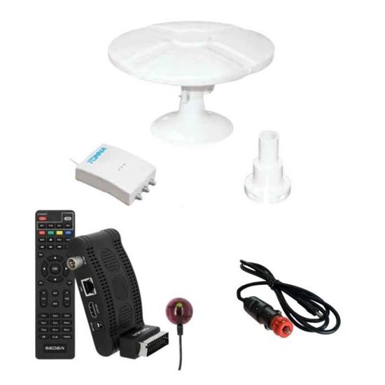 PACK TONNA Antenne TNT HD Omnidirectionnelle + Récepteur TNT + allume ...