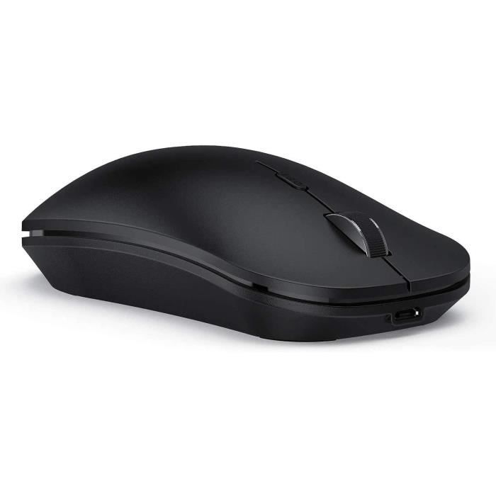 Souris Bluetooth rechargeable sans fil 3 modes (Bluetooth 4.0 + USB A ...