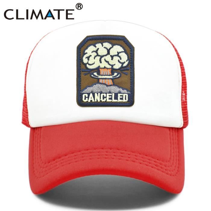 Casquette de camionneur d'explosion nucléaire, casquette de nuage de champignon, casquette de ...