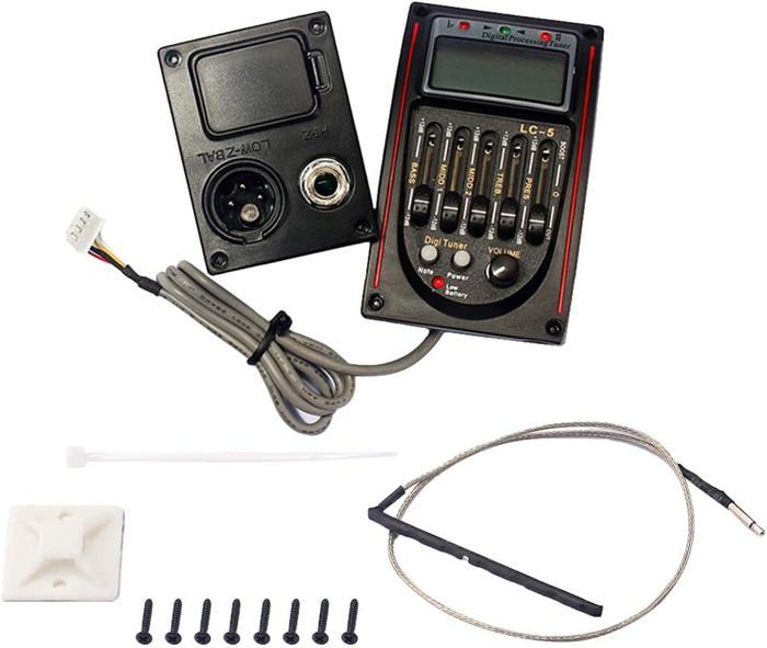 Micro Guitare Acoustique Égaliseur De Guitare Micro Piézo Égaliseur 5 ...