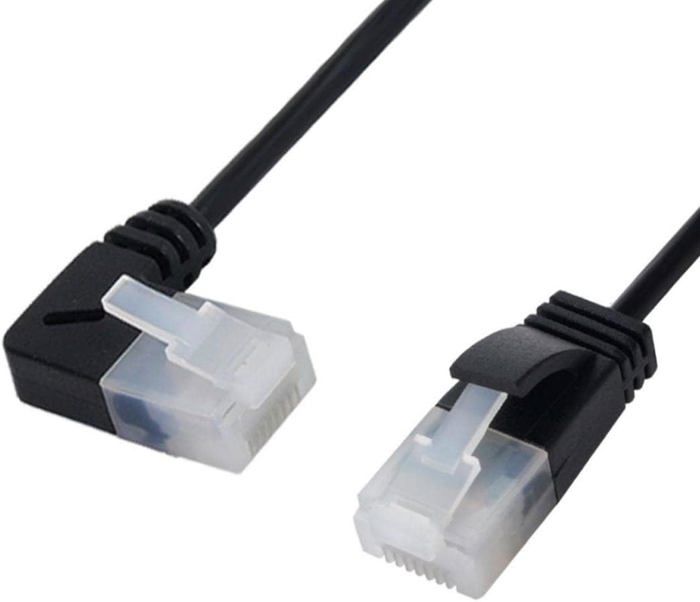 Câble Ethernet Cat6-Angle droit-RJ45 UTP-Câble patch Cat6a-Câble LAN ...