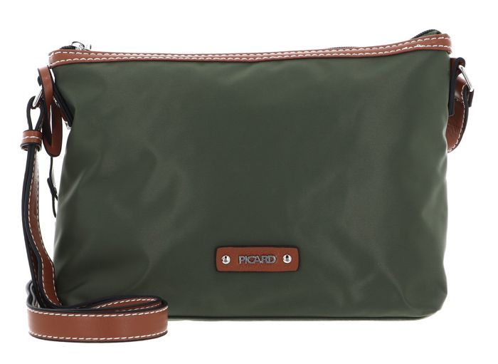 PICARD Sac à épaule bandoulière vert foncé marron pour femme - Sonja ...
