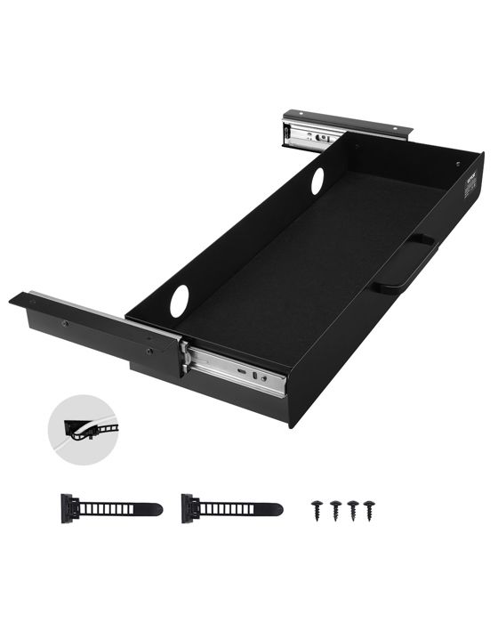 Tiroir Coulissant sous Bureau-VEVOR-635x232x75 mm-Tiroir Organisateur ...