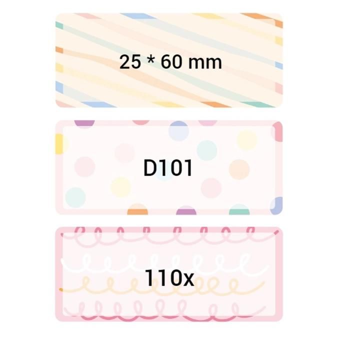 Étiquettes couleur NIIMBOT D101 25x60mm 110 pièces EDIBAZZAR ...