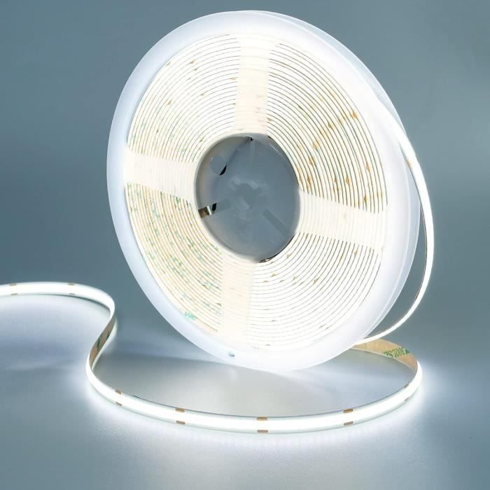 24v 10m Cob Ruban Led Blanc Froid 6000k 312led M Luminescence Uniforme