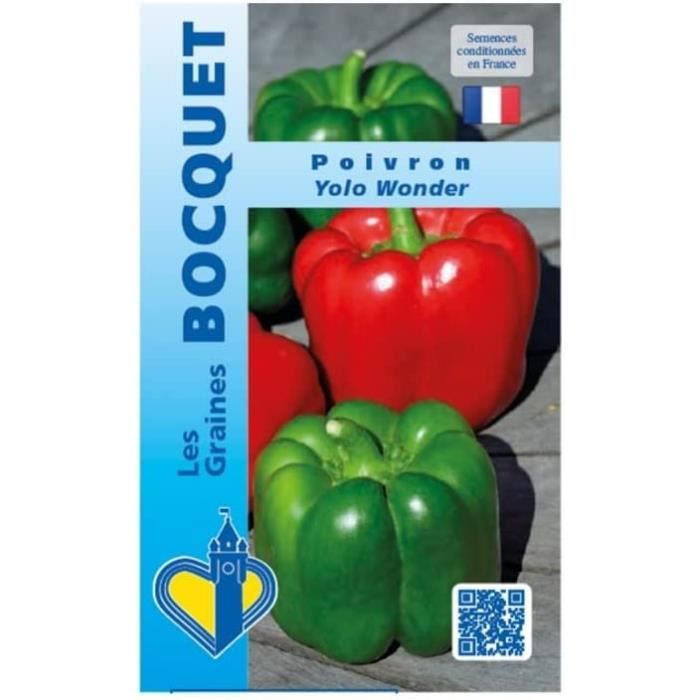 Sachet de graines de Poivron Yolo Wonder - 3 g - LES GRAINES BOCQUET ...