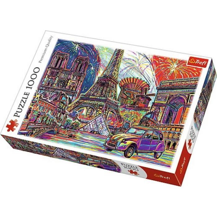 PUZZLE 1000 PIECES PARIS LA TOUR EIFFEL - Cdiscount Jeux - Jouets