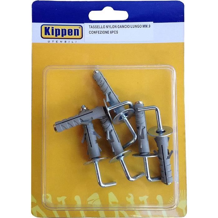 Kippen 9024a1 Kit Composé 6 Chevilles Fixation À Expansion 9 Mm Crochet ...