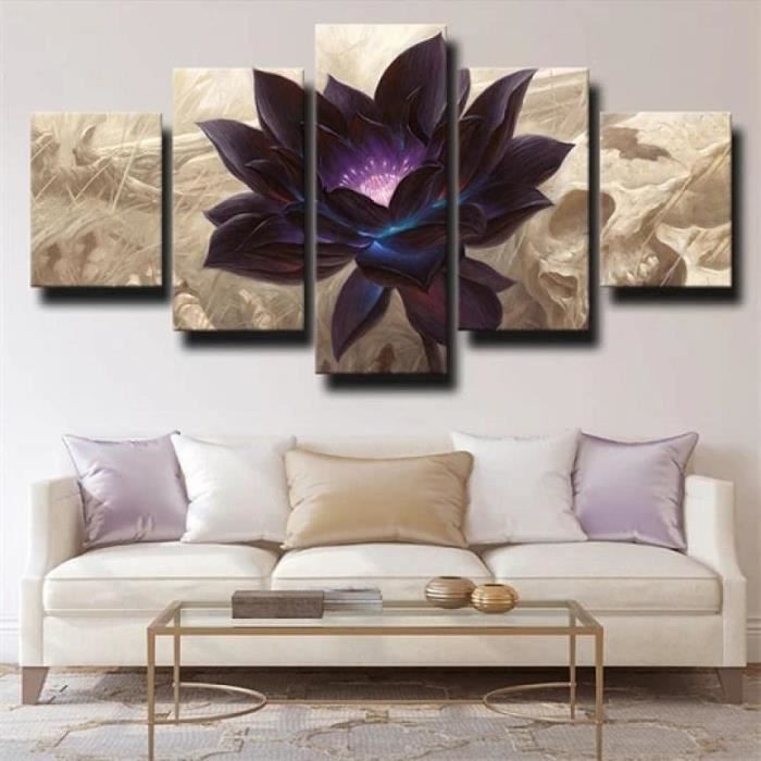 Tableau Multi Panneau 5 Parties Decor Murale Impression sur Toile 5 ...