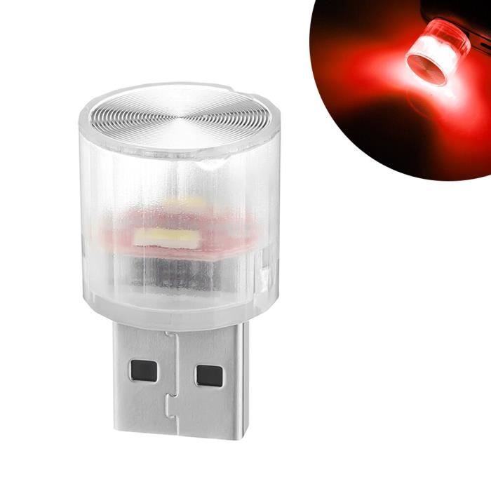 La couleur rouge Mini lampe LED USB , néon, lumière d'ambiance, Plug ...