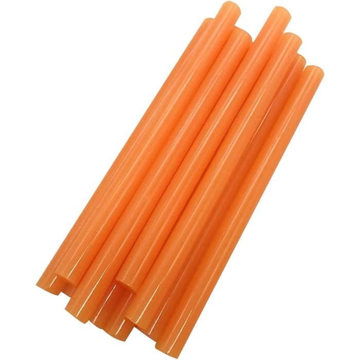 Bâtons De Colle Chaude 10Pcs Orange Couleur 7Mm Colle De Colle Chaud À ...