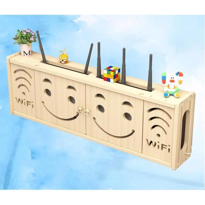 Rangement Box Internet Mural Étagère Tv Rangement Mural Bureau Etagères ...