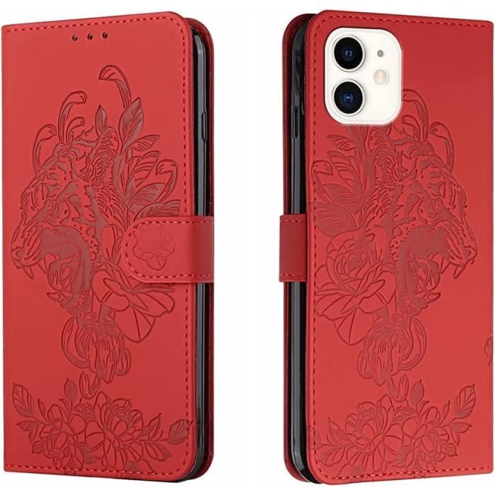 Coque iPhone 12 Mini Magnétique avec Fente Carte et Fonction de Support ...