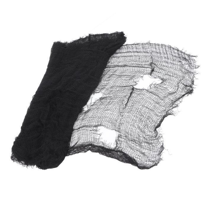 YUI-Tissu effrayant d'Halloween Halloween Creepy Tissu Noir Spooky ...